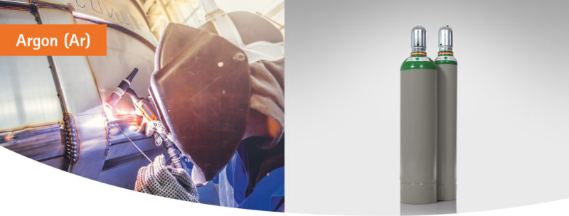 Argon Gasflaschen als inertes Schutzgas deutschlandweit kaufen
